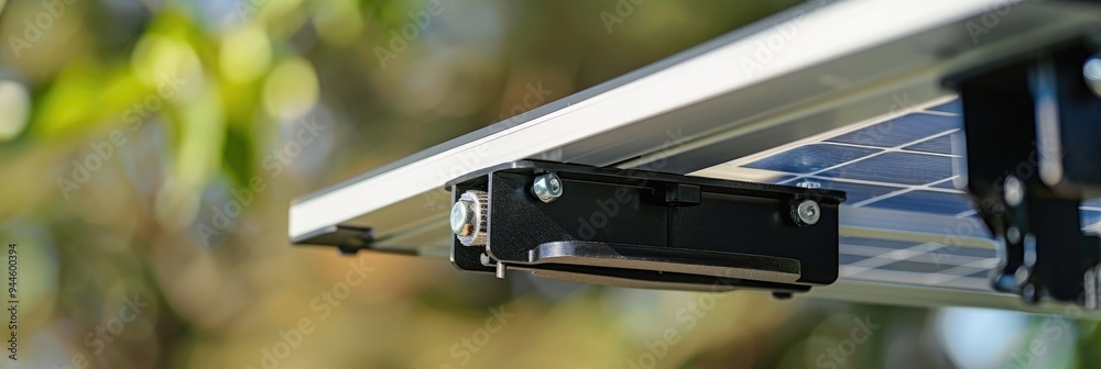 Assembly guide for mounting bracket to secure solar panel and LED ...
