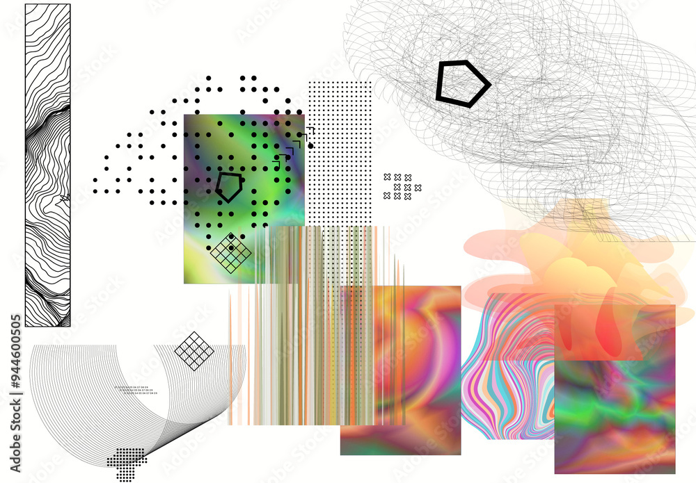 Modern Gothic Design Elements Illustration Set Stock Template | Adobe Stock