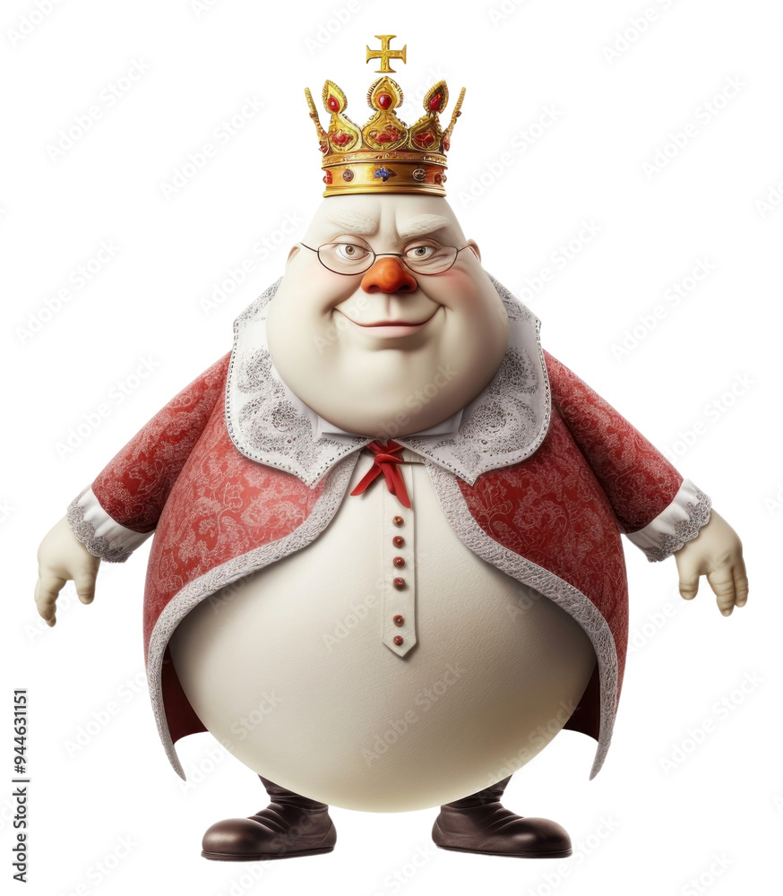 PNG King humpty dumpty figurine white background representation. Stock ...
