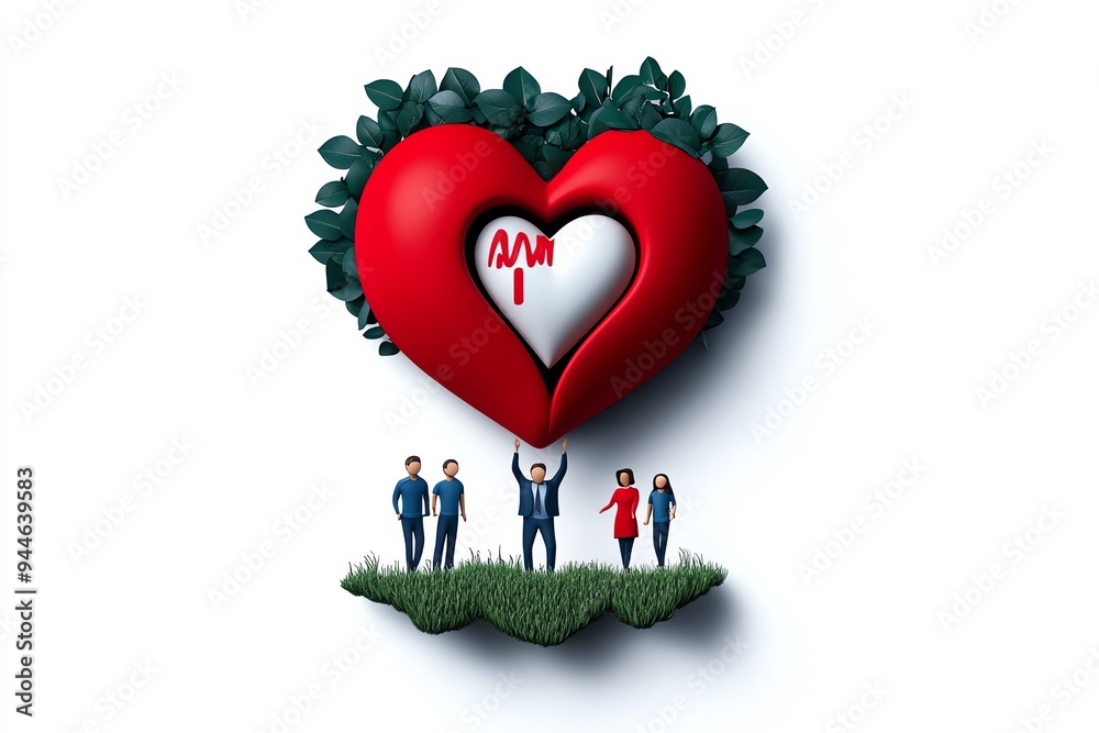World Heart Day as a vision for the future, depicted in a design that ...
