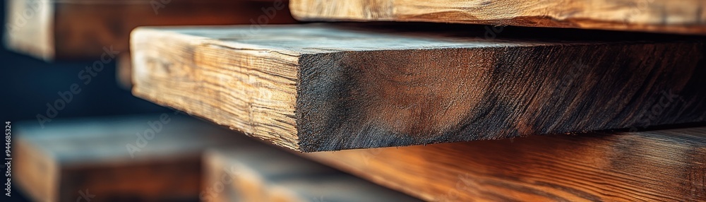 Rustic Timber Beams with Earthy Textures, Natural Imperfections and ...