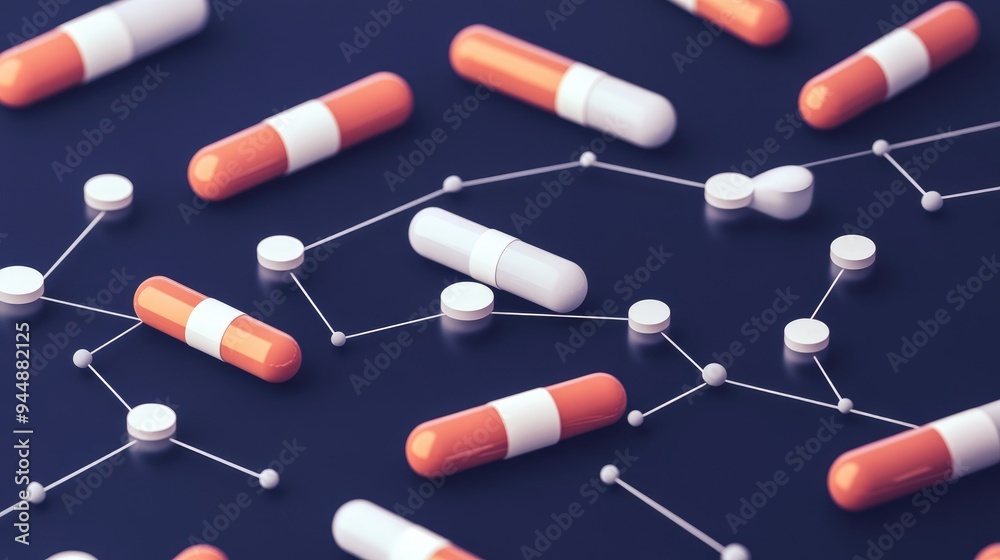 2D cartoon style illustration of a chemical compound commonly used in ...