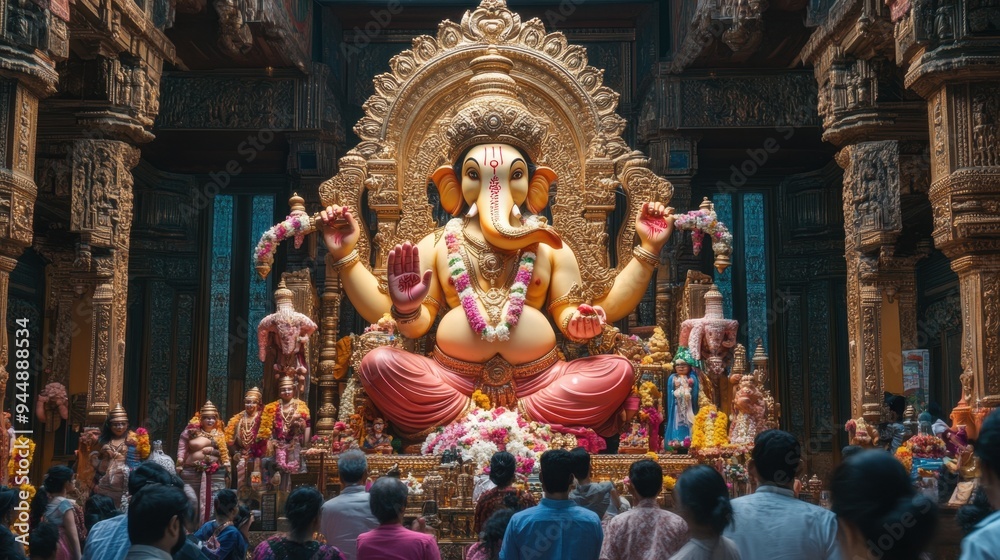 Iconic Lalbaugcha Raja Ganapati Bappa statue in all its glory ...