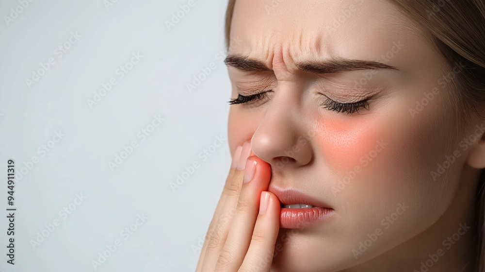 240805 211. A woman having pain at nostril in home. Nasal cavity ...