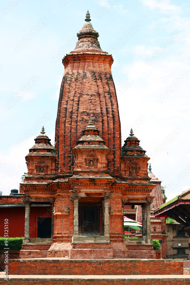 Rameshwor Temple in Bhaktapur Durbar Square, Nepal. An exquisite ...