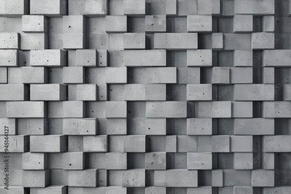 Stylish Concrete Block Pattern Backdrop for Contemporary Advertising ...