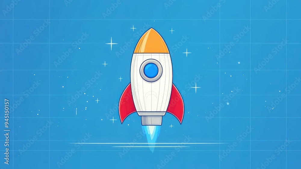 Innovative D blueprint of a rocket design on a clipboard, showcasing a ...