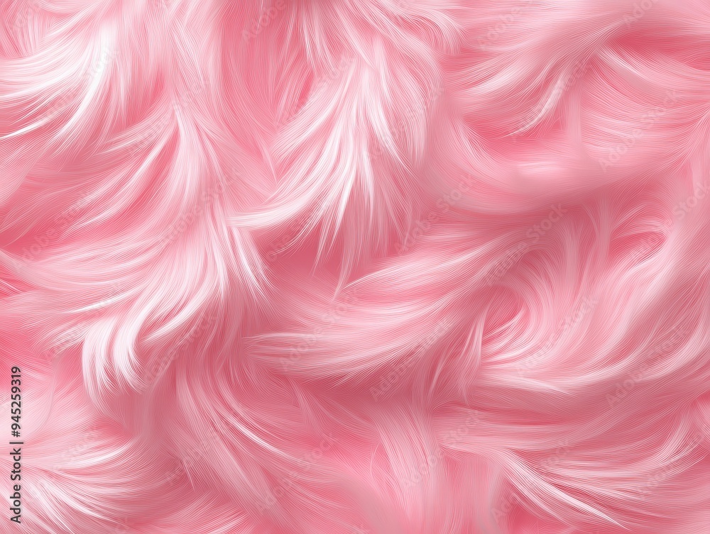 Soft pink fluffy texture background with delicate feather-like patterns ...