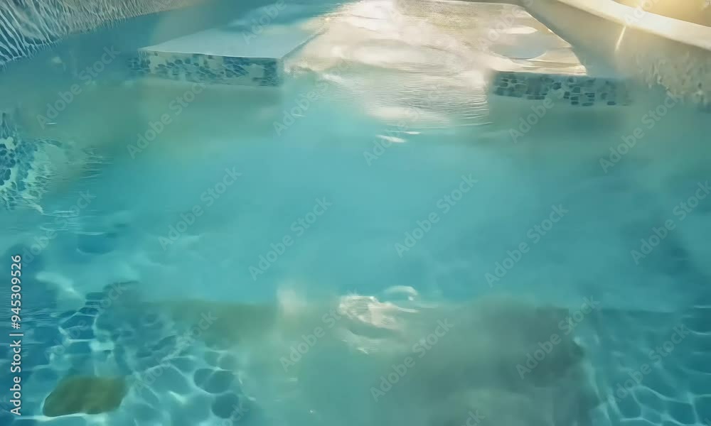 Relax in a peaceful oasis as warm sunshine dances on the surface of a ...