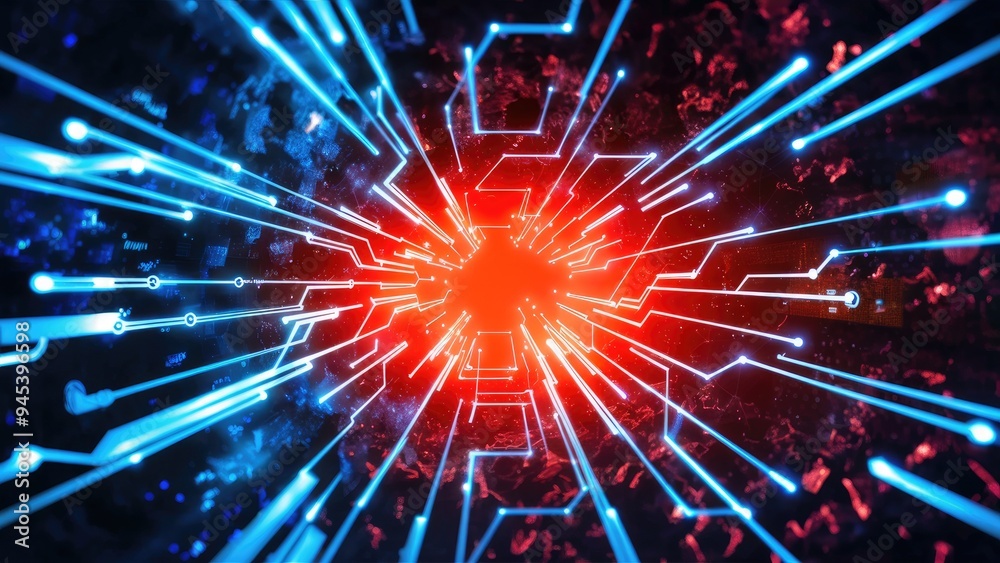 "Scalability Concept: Illustration of a woman displaying a panel with a ...