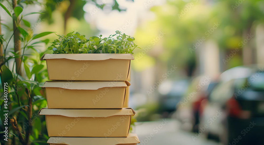 Image of Eco-Friendly Food Containers Made from Natural Materials ...