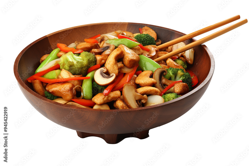 High-resolution wok isolated on transparent background for culinary ...