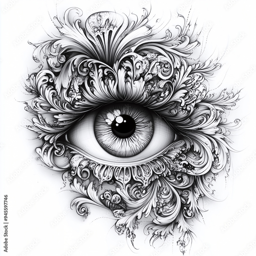 Geometric Eye Tattoo Concept: Modern and Stylish Design for Tattoo ...