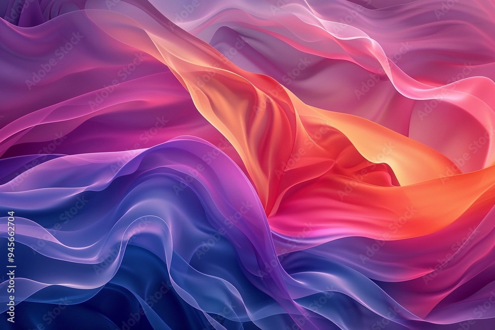 Smooth gradient extensions seamlessly blending colors from one hue to ...