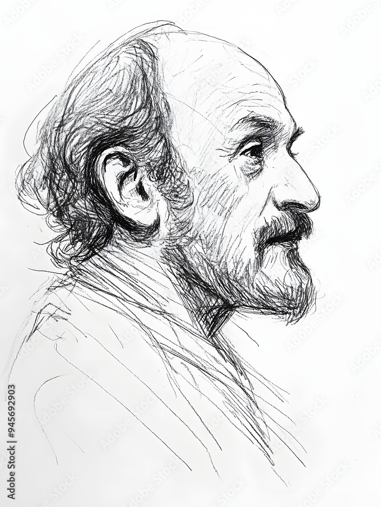 Pencil sketch of William Shakespeare - Perhaps the most famous ...