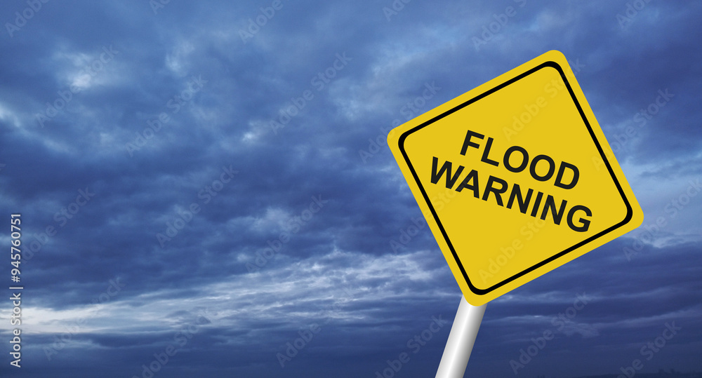 Hurricane season with symbol sign against a stormy background and copy ...