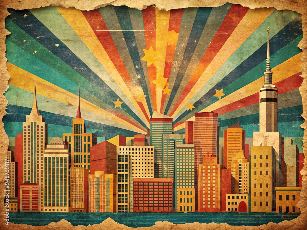 Vintage distressed paper texture with torn edges and creases, featuring ...