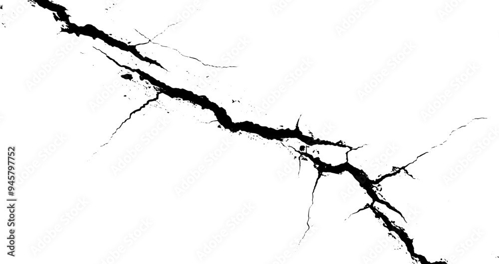 Poster old wall background crack vector, grunge texture – Wall Art ...