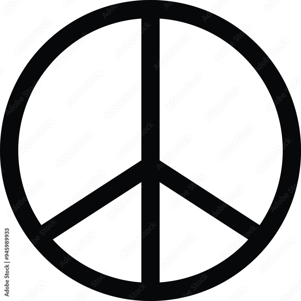 Peace Symbol, Peace sign, anti war icon, international symbol of peace ...