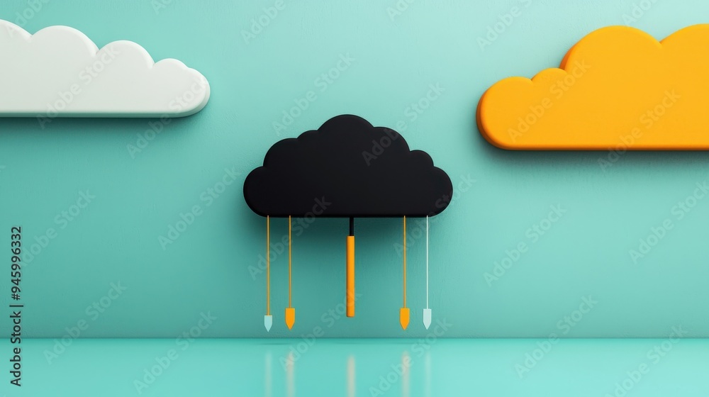 Weather metaphor: Illustrate market conditions as a dynamic weather ...