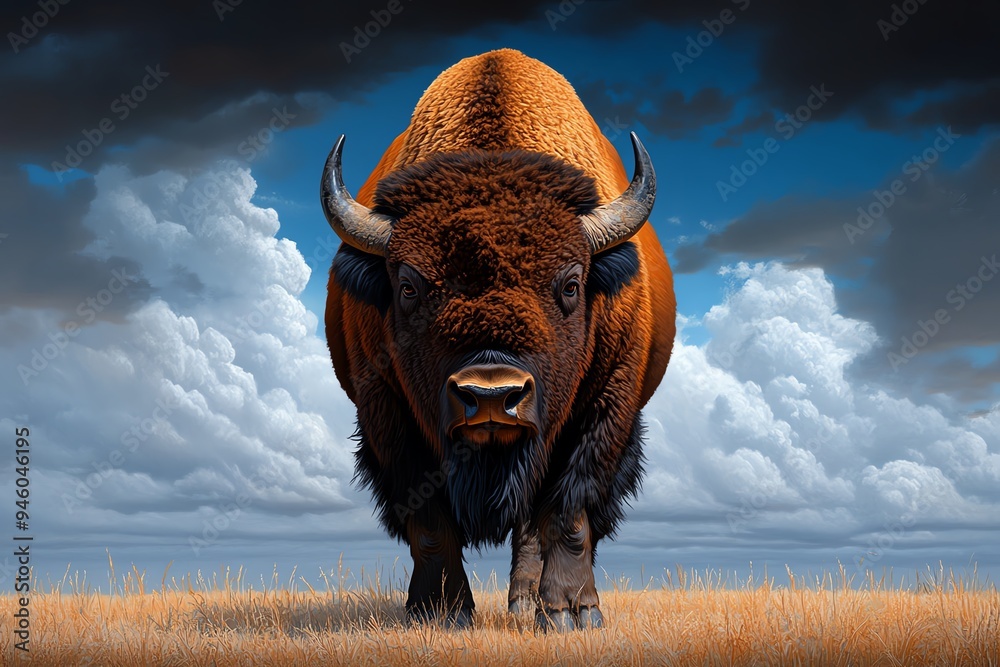 Bison and the legacy of the plains, illustrated with elements of ...