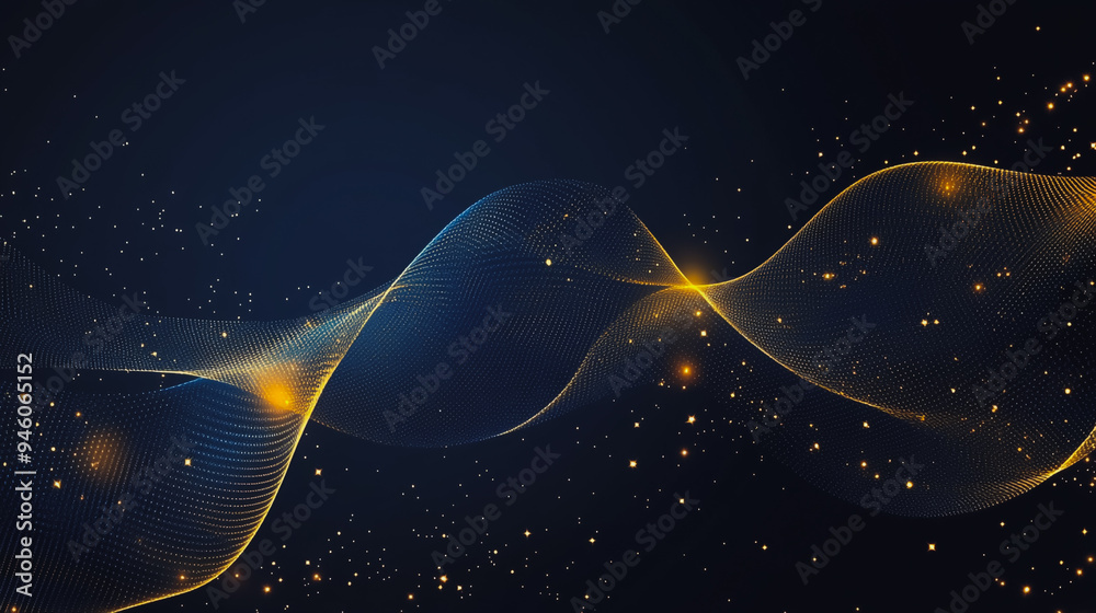 Abstract digital background electromagnetic wave background Innovation ...