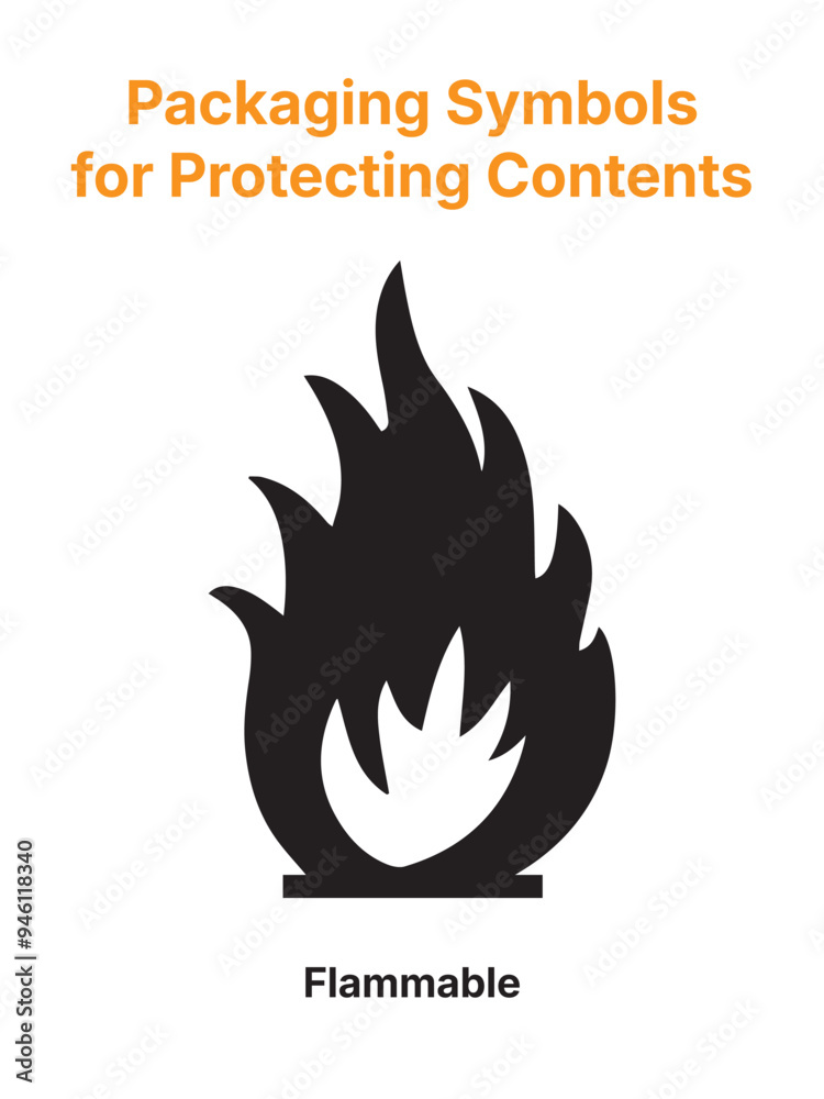 Packaging Symbols. Packaging Symbols for Protecting Contents. Flammable ...