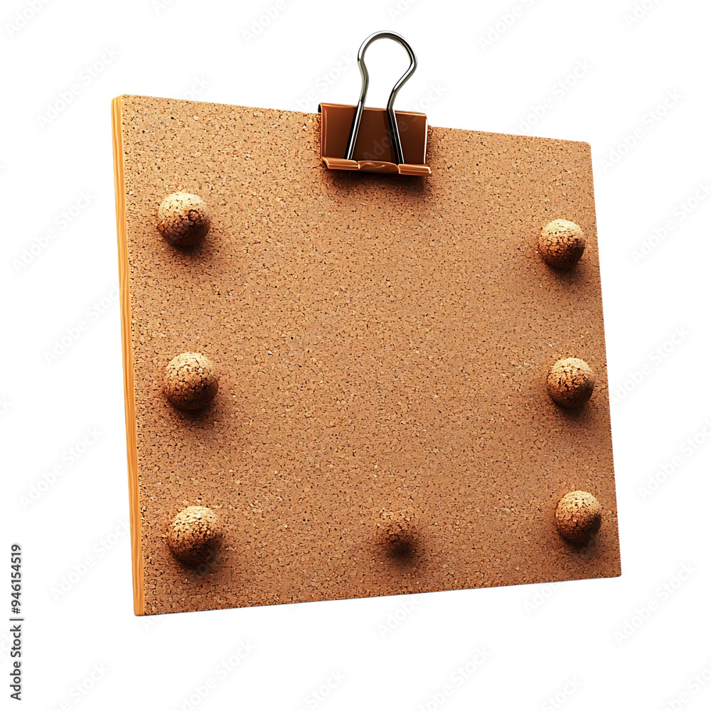 Corkboard with Binder Clip and Push Pins for Notes and Reminders ...