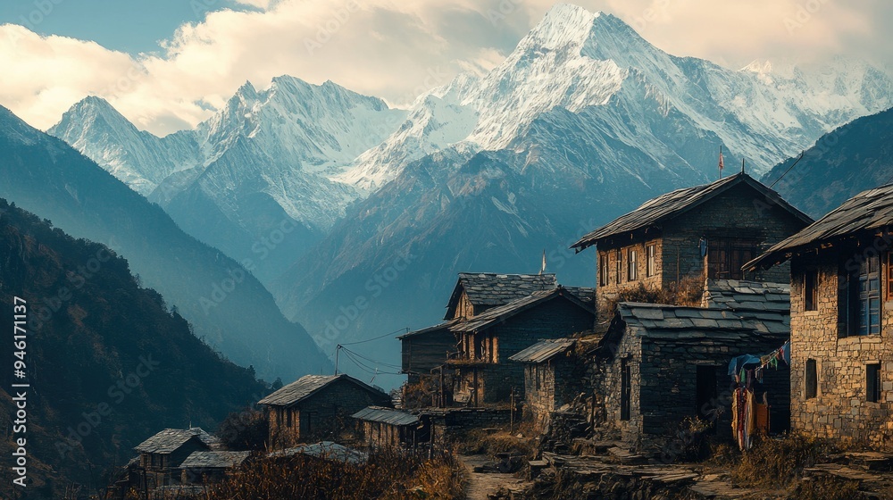 Lonely Indian Mountain Village: A remote mountain village in India ...
