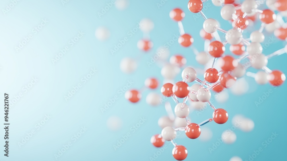 A detailed illustration of a compound properties, showcasing its ...