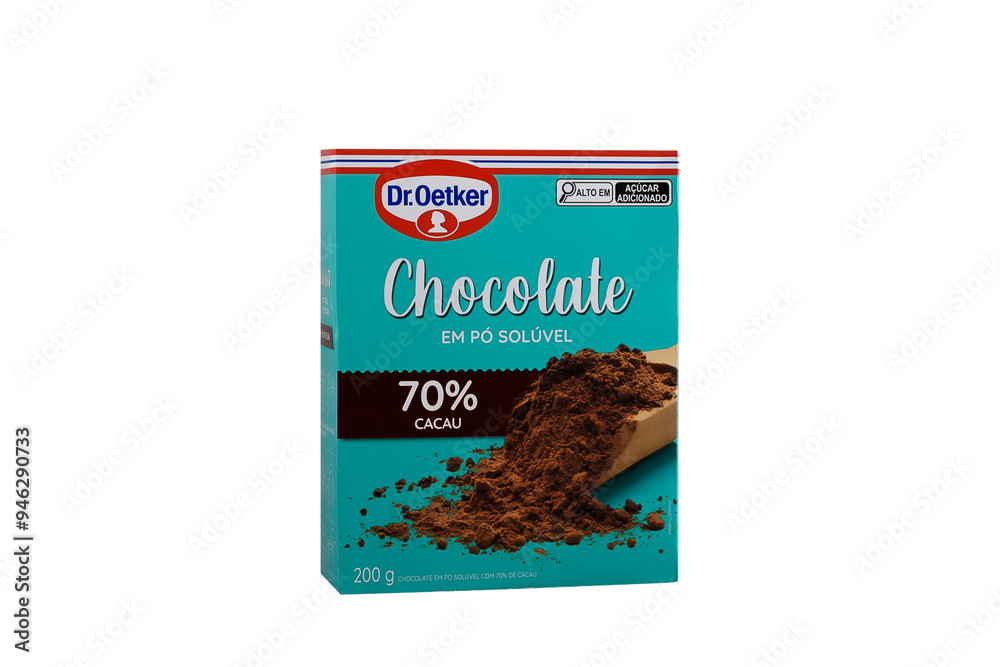 SAO PAULO, BRAZIL - AUGUST 24, 2024 CHOCOLATE POWDER 70% COCOA Dr ...