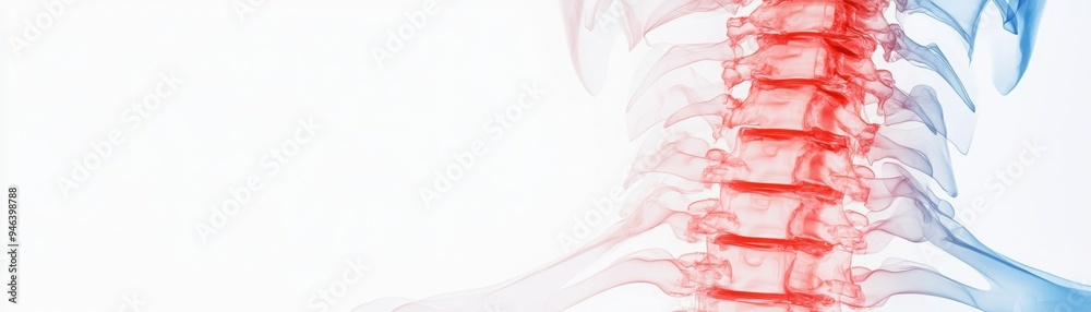 Cross-sectional view of spinal rehabilitation after a skiing accident ...