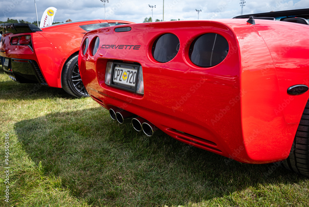 Stockholm, Sweden - August 03, 2024: Chevrolet Corvette C5 Rear View ...