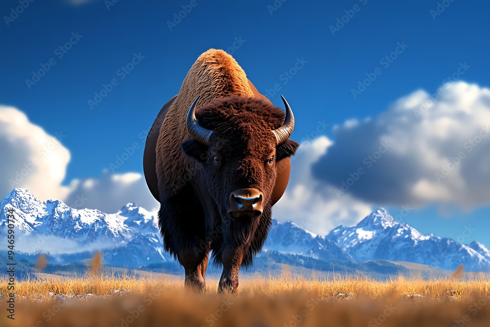 Bison and the legacy of the plains, illustrated with elements of ...