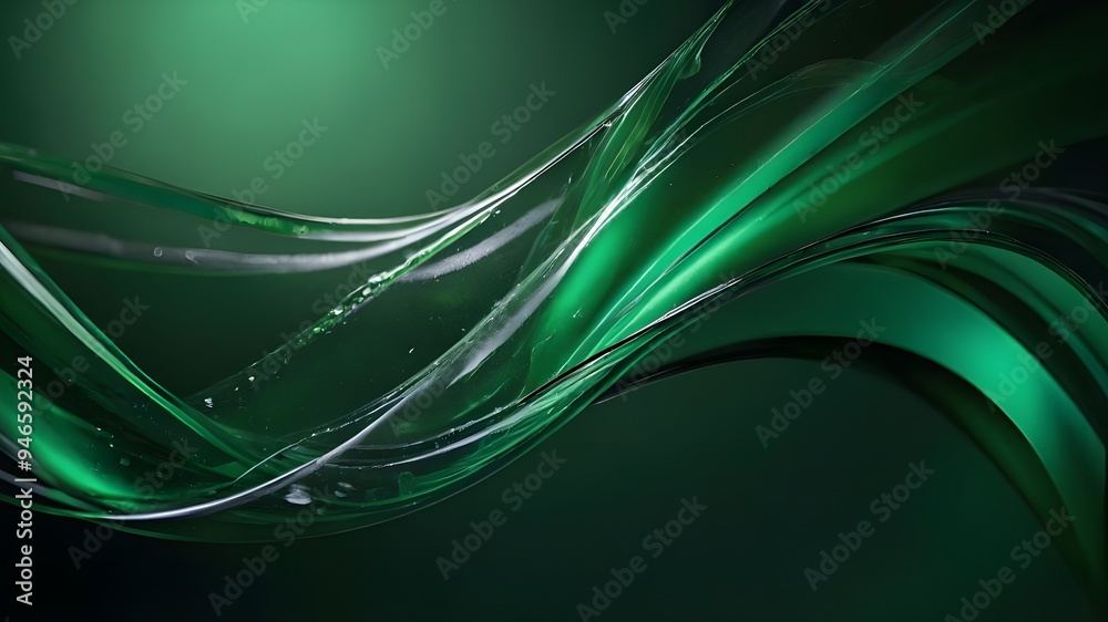 abstract green background, green waves background, green vibrant ...