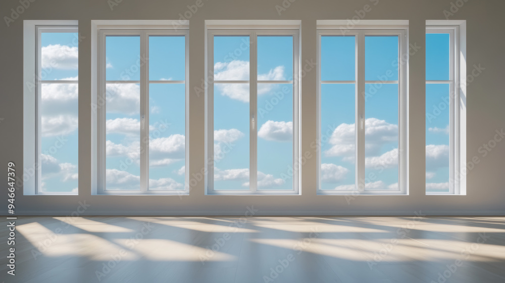 Time-lapse sequence of PVC window installation showing stages from ...