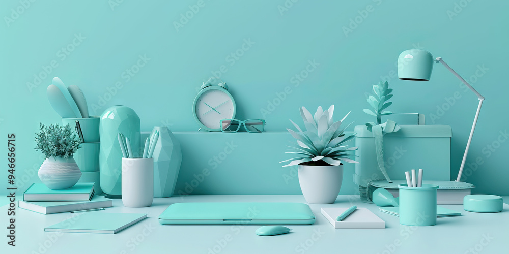 Turquoise Learning Curve: A calming turquoise color palette promotes ...