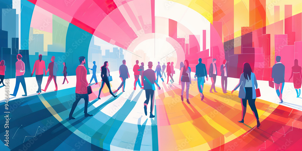 A Color-Coded Chart of Employee Turnover Rate Stock Illustration | Adobe Stock