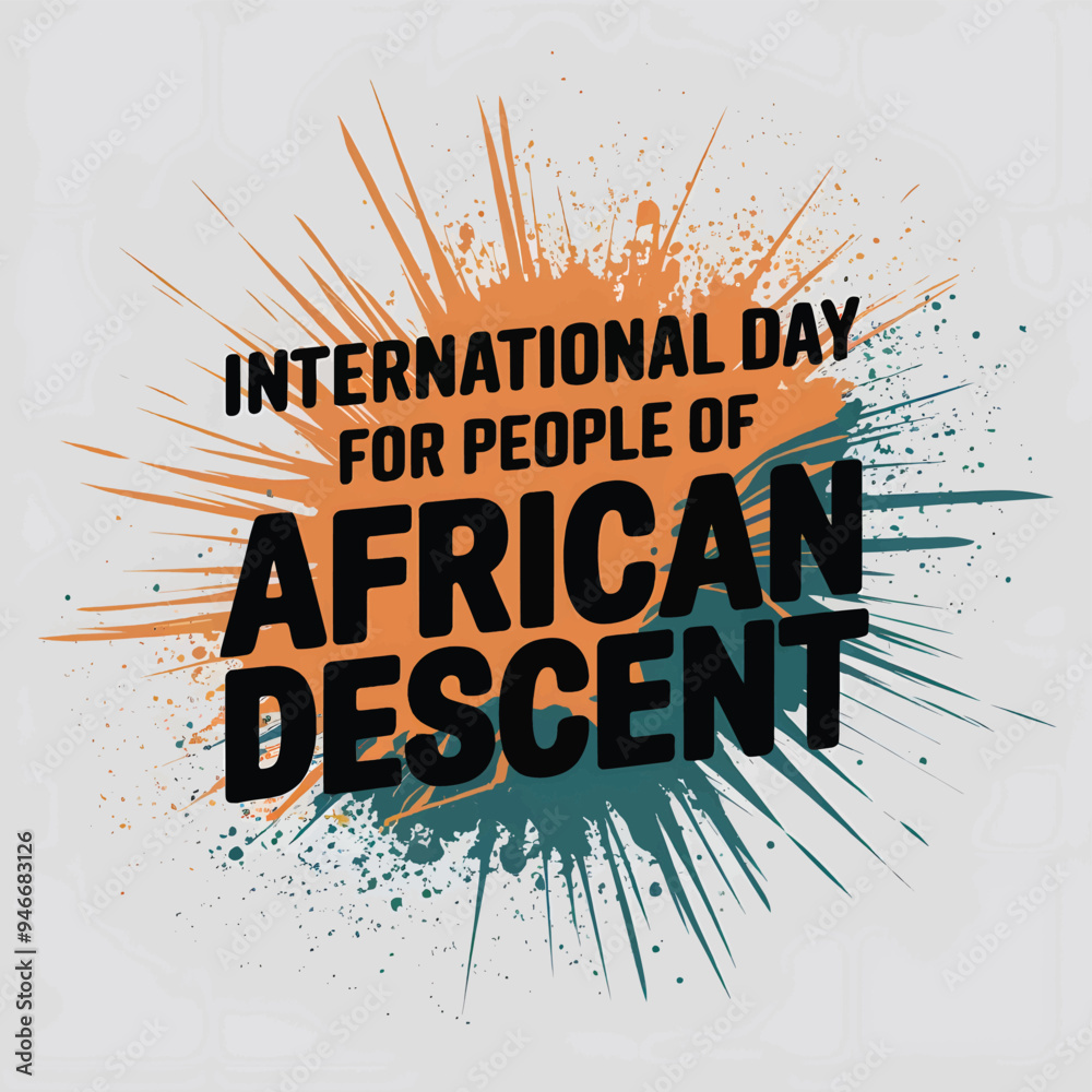 Dynamic graphic design for the International Day for People of African ...