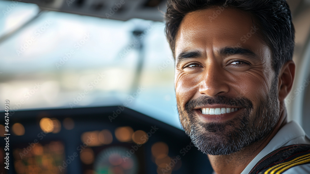 Pacific Islander Man Airline Pilot - pilot, cockpit, airplane, aviation ...