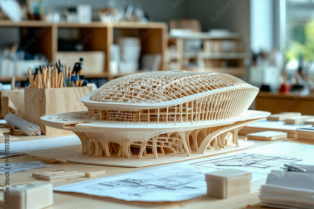 "Creating a Futuristic Stadium: Behind the Scenes of a Modern Model ...