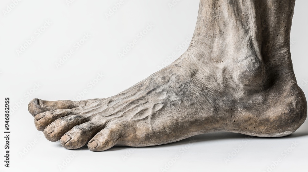 Anatomy of a foot with severe gangrene, diabetes, gangrene, foot ...