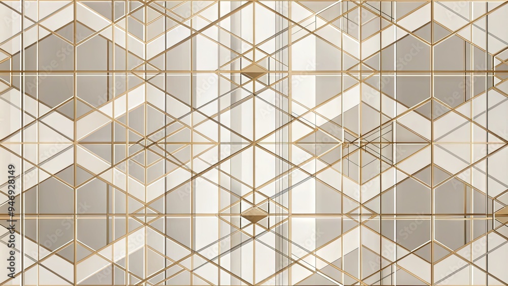 Modern geometric grid pattern of intersecting lines and shapes in ...