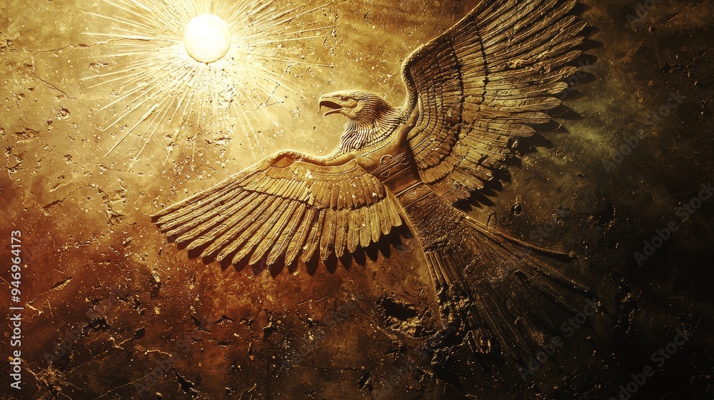 A mystical portrayal of Apophis being defeated by Ra, the serpent's ...