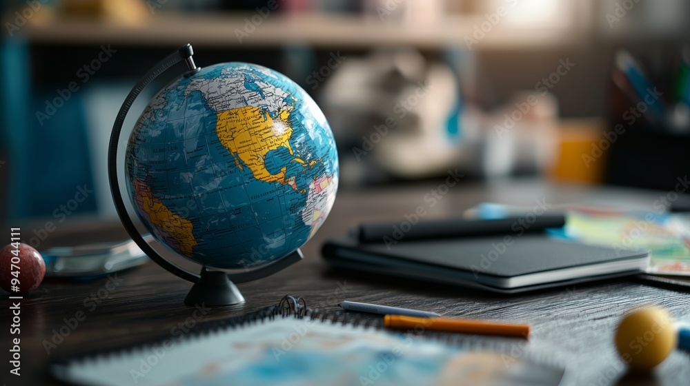 Globe Desk Learning Education Study School Knowledge World Map ...