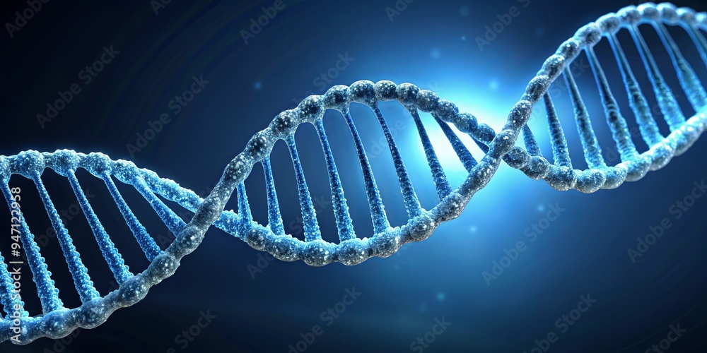 DNA double helix structure showing the iconic twist and ladder shape ...