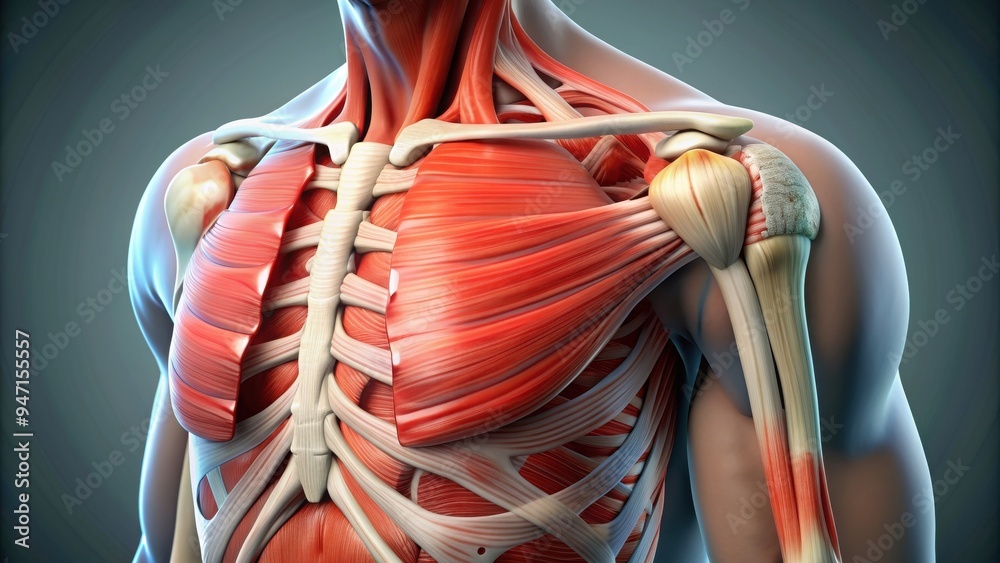Rotator cuff tear shoulder with labeled anatomy , rotator cuff tear ...
