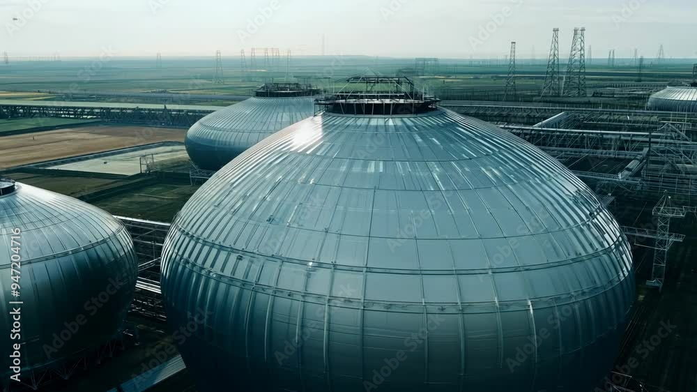 Large storage tanks for petrochemical products. Steel tanks for long ...