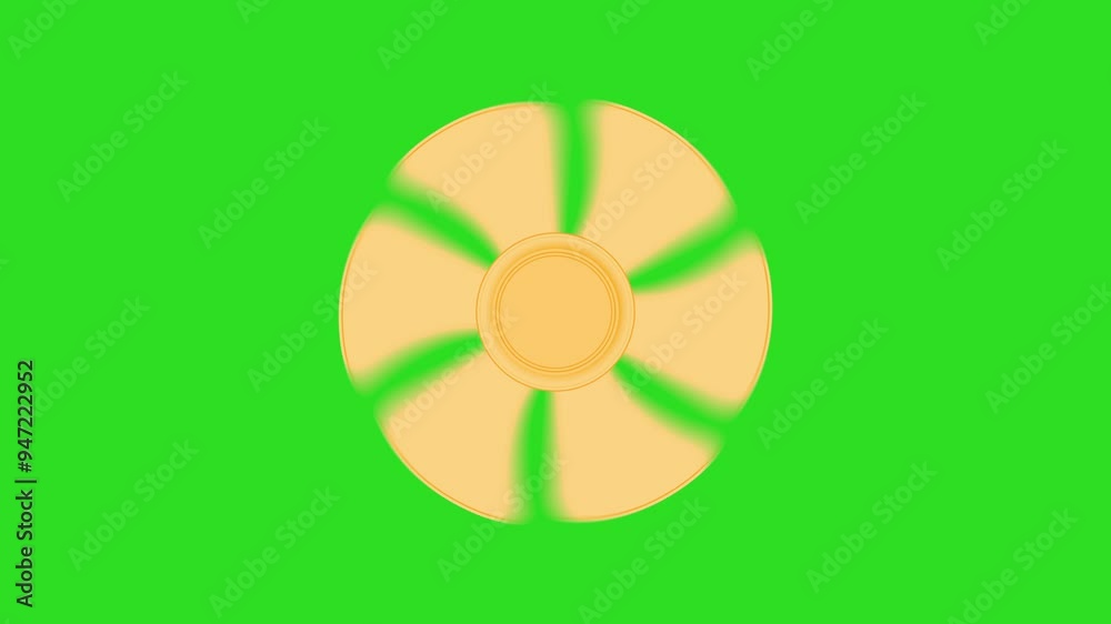 Fan blades going from slowest to faster, 4k Animation on green Screen ...