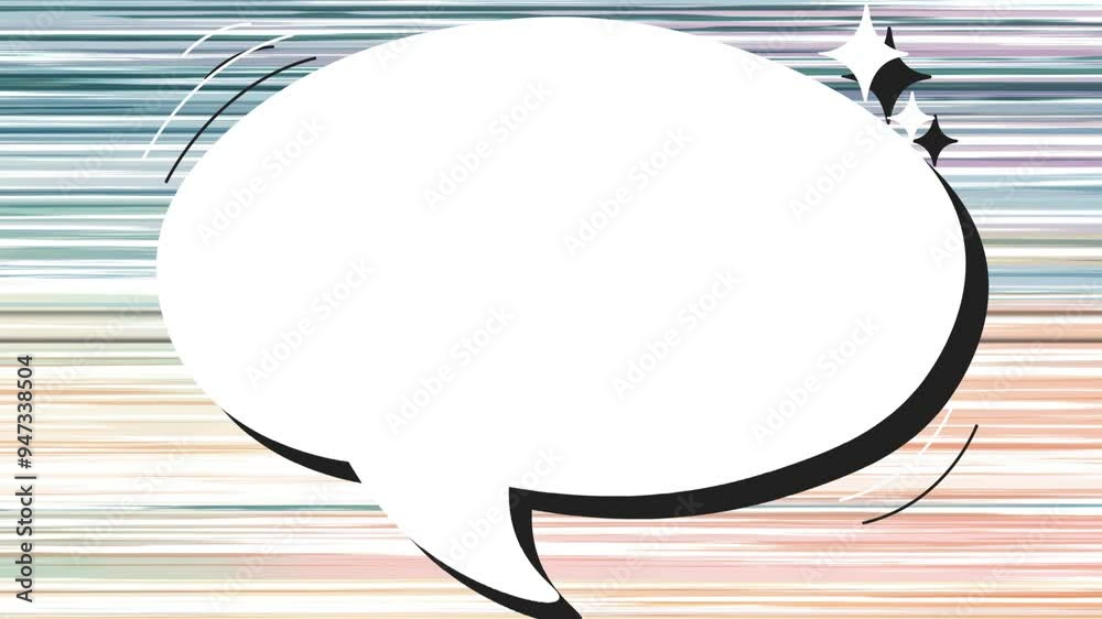 Animated Pop-Up Comic Background with Speed Lines and Explosion Speech ...